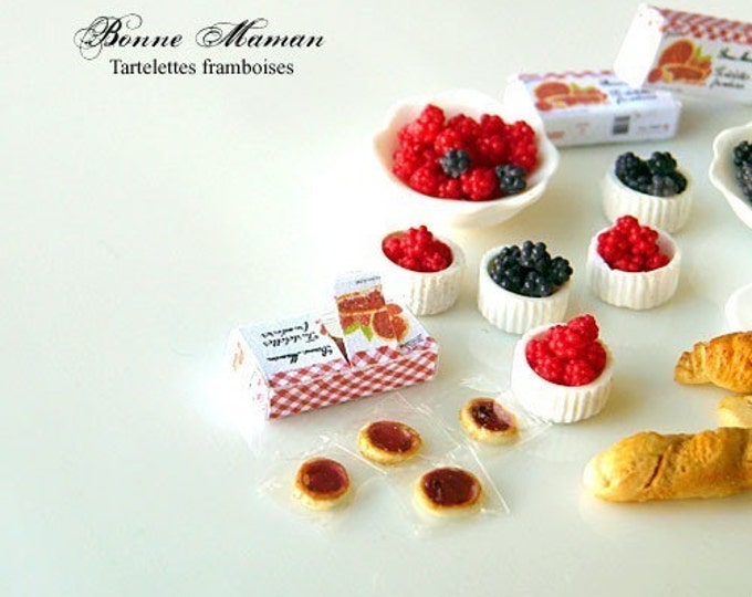 Bonne Maman Tartelettes Framboises-raspberry Tart Biscuit-12th Scale ...