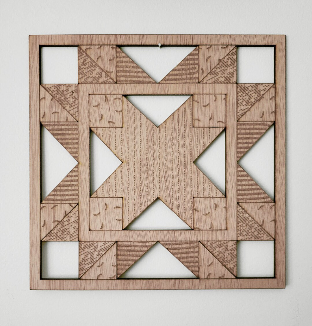 Wood Quilt Block Wall Art 2 | Quilt Gift, Quilt Sign, Modern Farmhouse ...