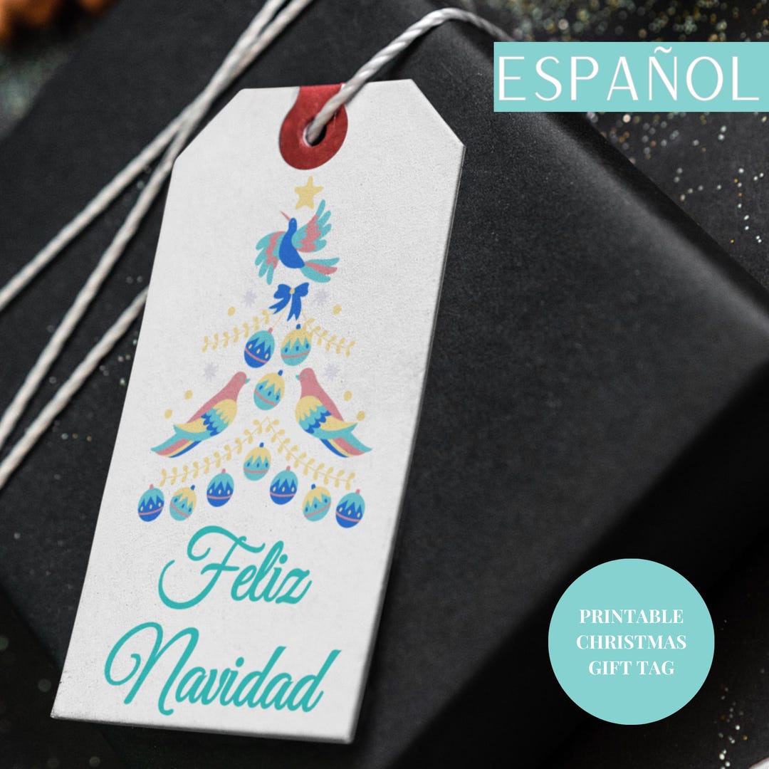 Feliz Navidad Tag, Etiquetas Para Imprimir, Printable Christmas Tags in ...