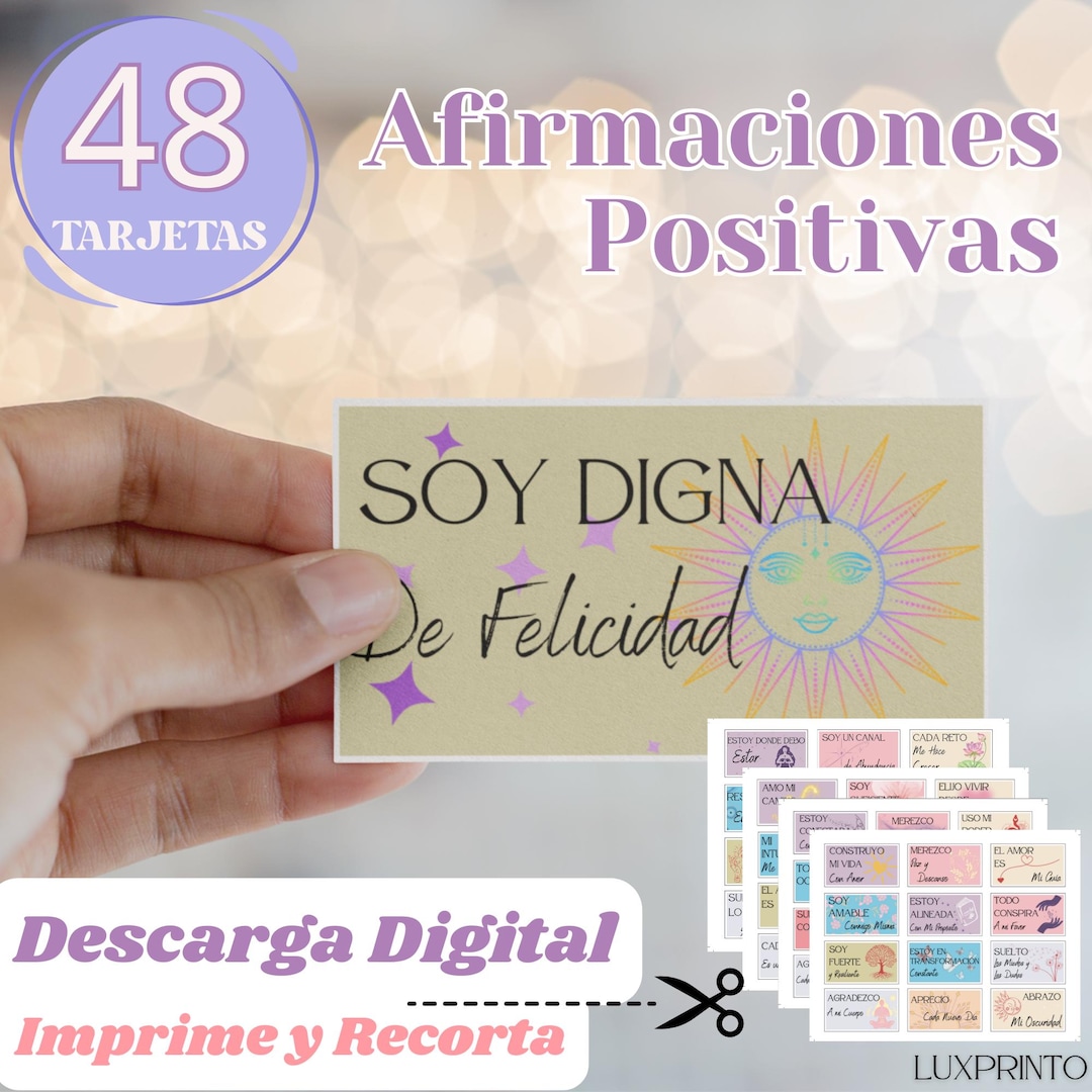 Spanish Affirmation Cards Download, Afirmaciones Positivas Para ...