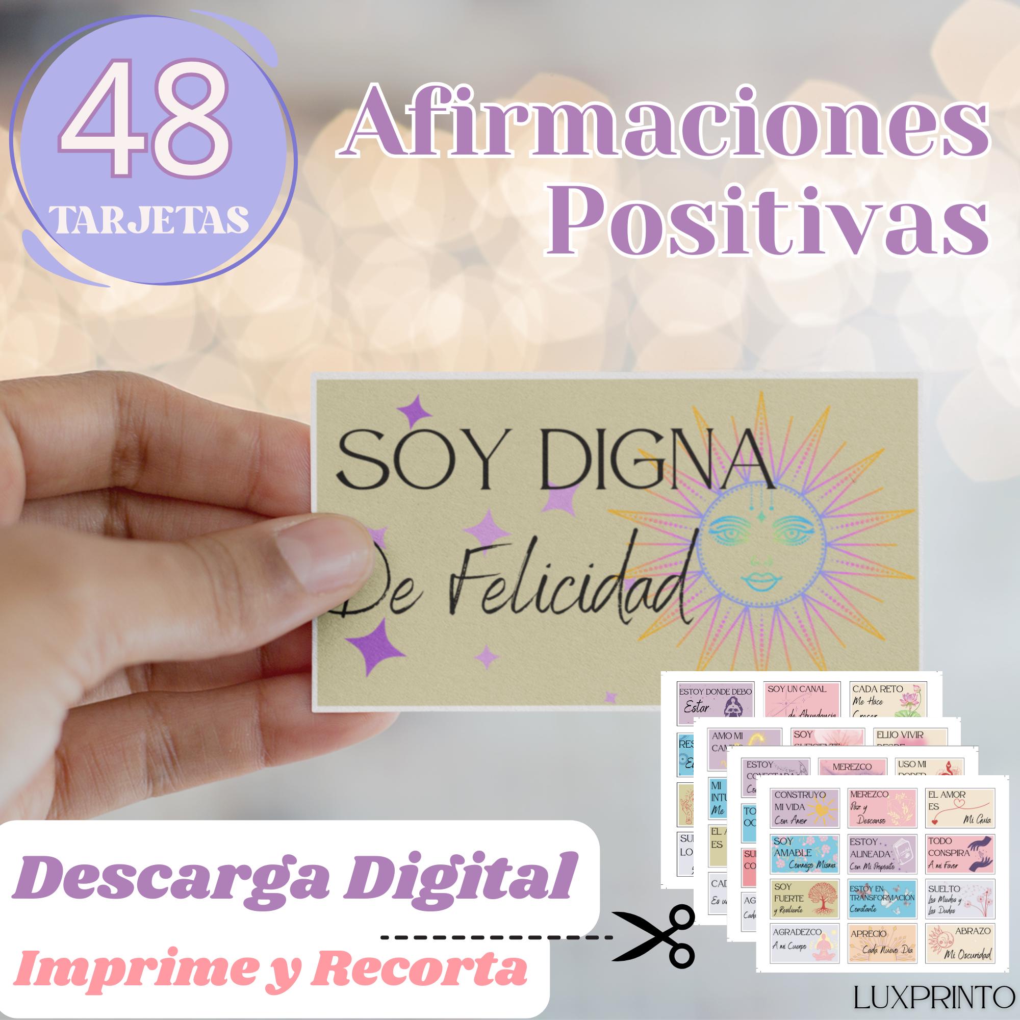 Spanish Affirmation Cards Download, Afirmaciones Positivas Para ...