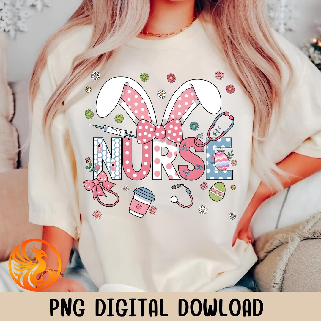 Easter Nurse Coquette Png, Stethoscope Png, Happy Easter Png, Nurse ...