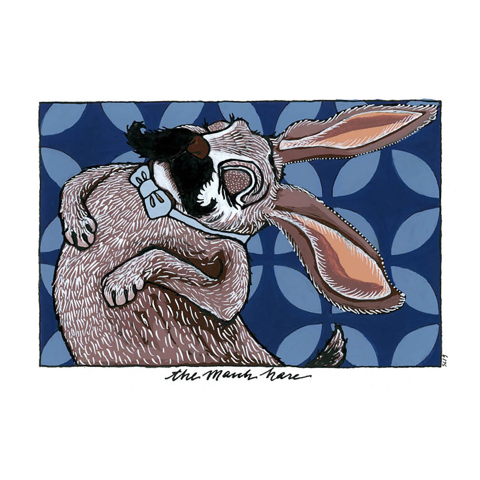 The March Hare Original Painting on Paper - Etsy