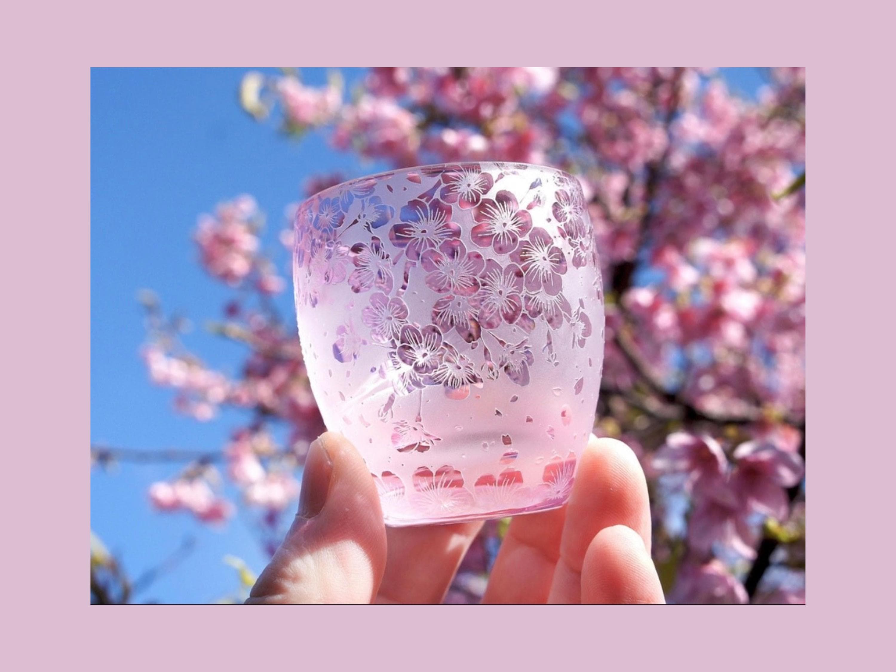 Japanese Handmade Cherry Blossom Cat Sake Cup – Handmade Soap Glass ...