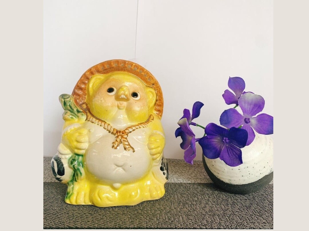 Japanese Handmade Lucky Shigaraki Tanuki Lucky Charm – Traditional ...
