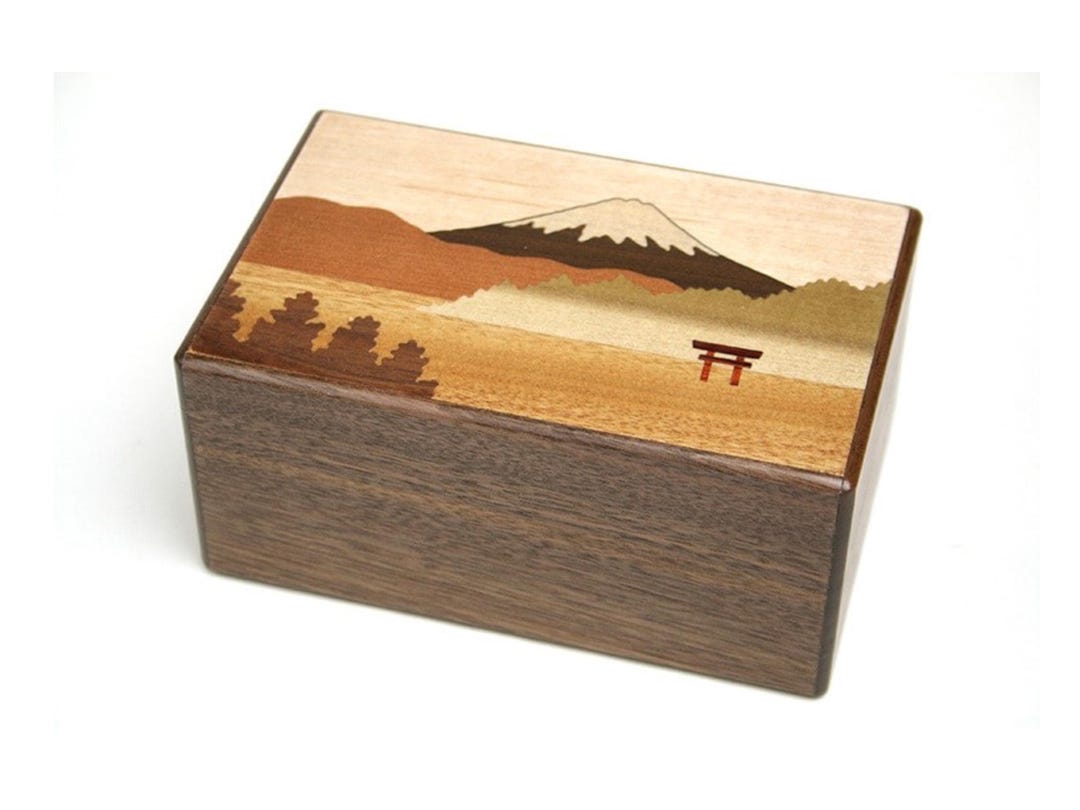 21 Step Japanese Handmade Wooden Puzzle Box – 21 Steps Secret Box ...