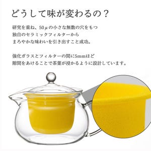 Hasami Ware Ceramic Teapot With Porous Ceramic Filter | Leaf Pot Lemon ...