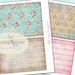 CARDS Cottage Roses Backgrounds Digital Papers Shabby Chic Digital ...