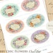 OVAL TAGS Shabby Chic Flowers - 2,5x3,5inch Digital Tags - Collage ...