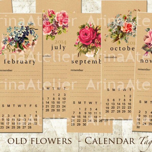 Flower Calendar - Etsy