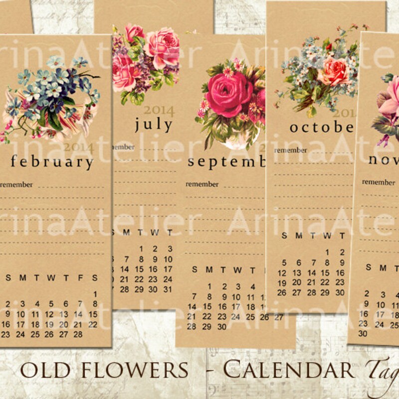 Flower Calendar - Etsy
