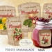 Fruits Marmalade Vintage LABELS - Jam Labels - Handmade Labels ...