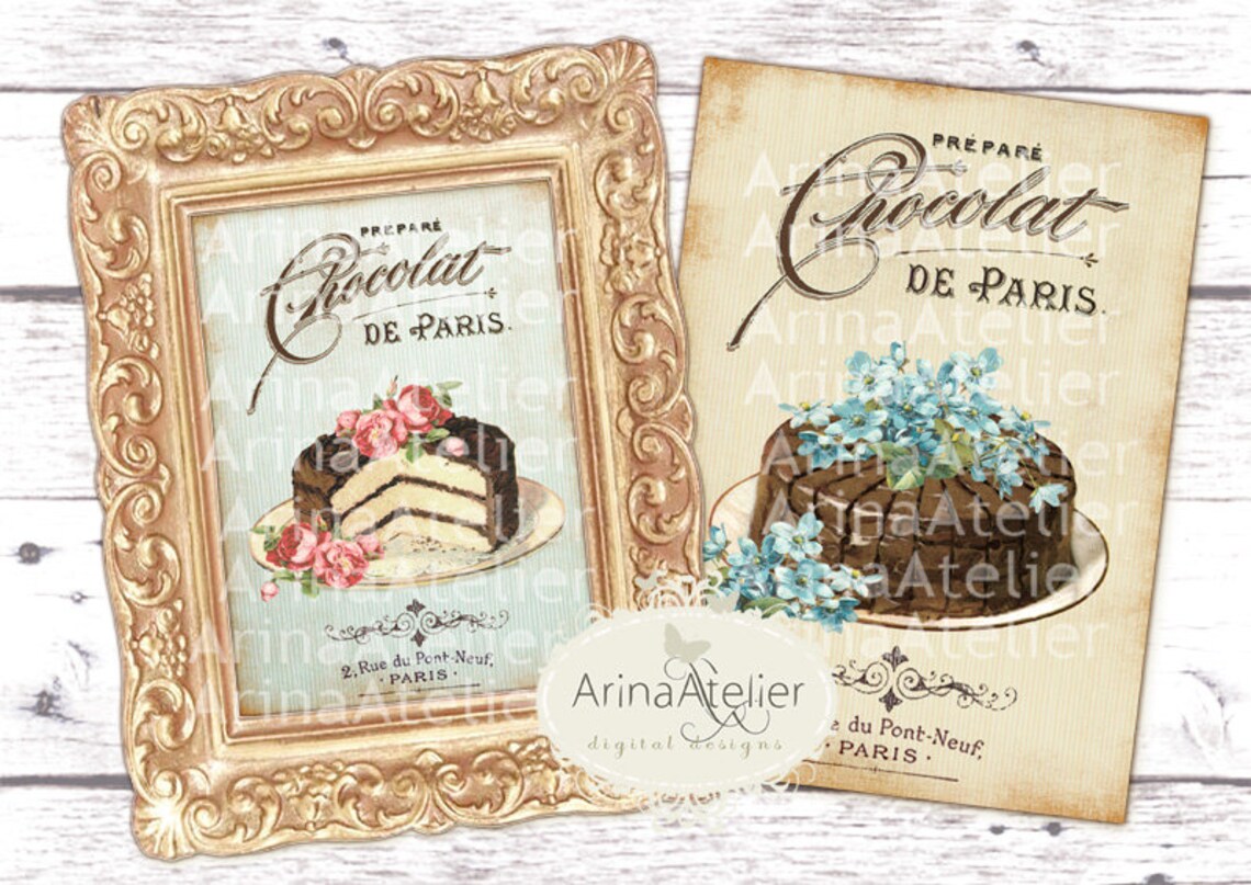 Vintage Sweets Cards Collage Cards Collage Kitchen Decor - Etsy