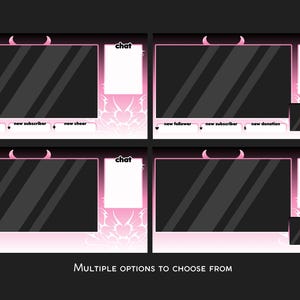 Gothic Pink Stream Pack Bundle | Vtuber & IRL Stream Setup | Twitch ...