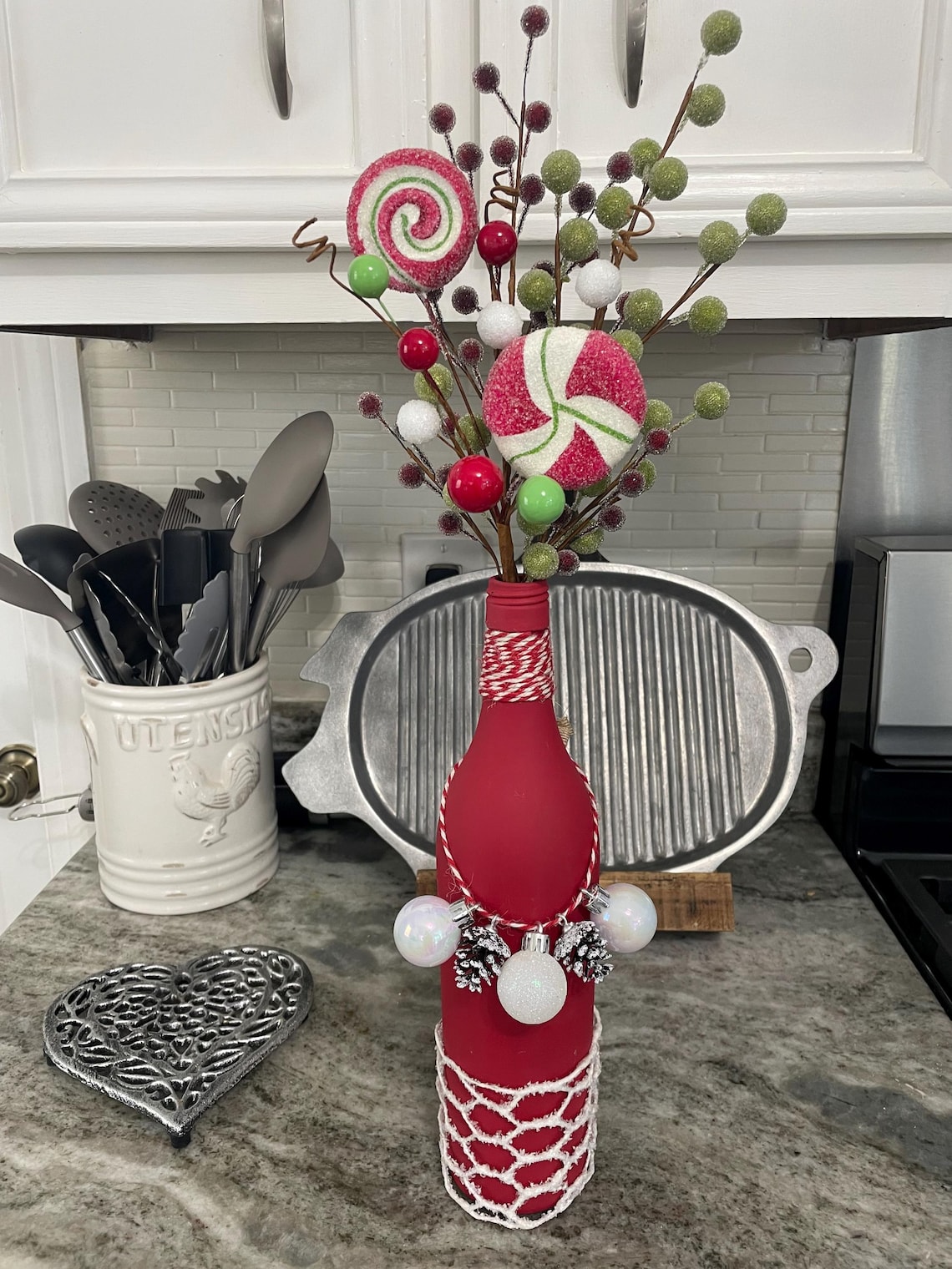 Decorative Wine Bottle Centerpieces - Etsy