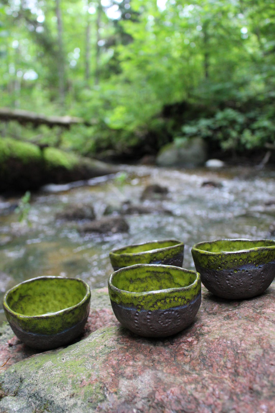 Handmade Ceremonial Cacao Cup – Earthy Tea Mugs – Handleless Tumblers ...