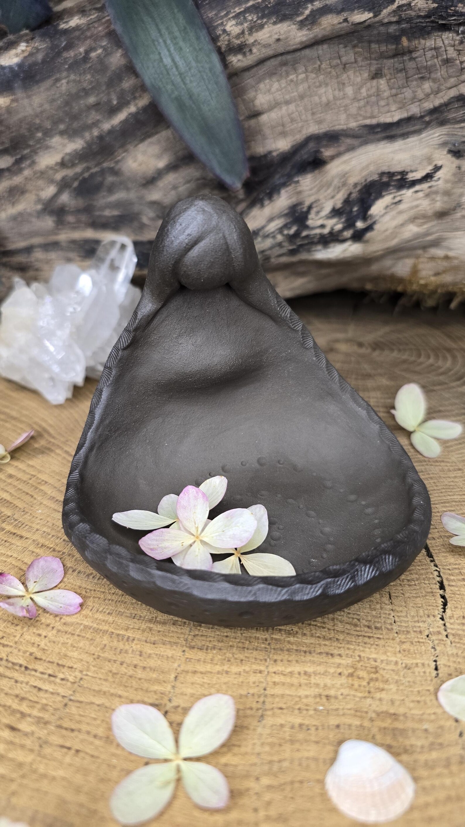 Handformed Ceramic Female Figurine – Sacred Space Decor for Flowers ...