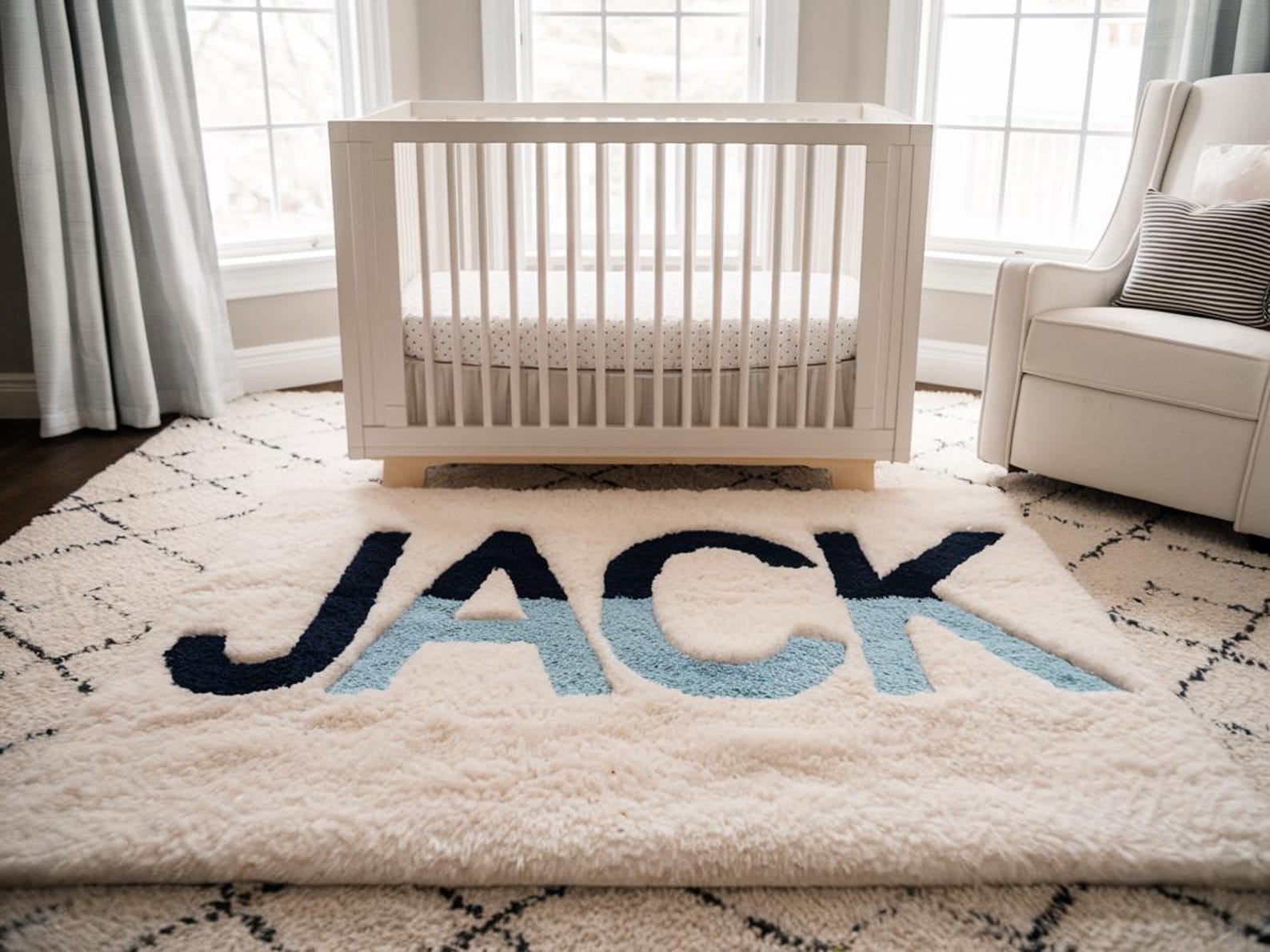 Customizable Premium Hand Tufted Children Name Rug - Etsy