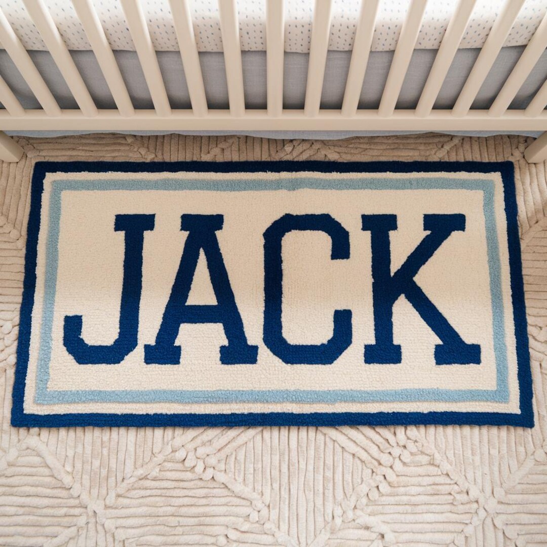 Customizable Premium Hand Tufted Children Name Rug - Etsy