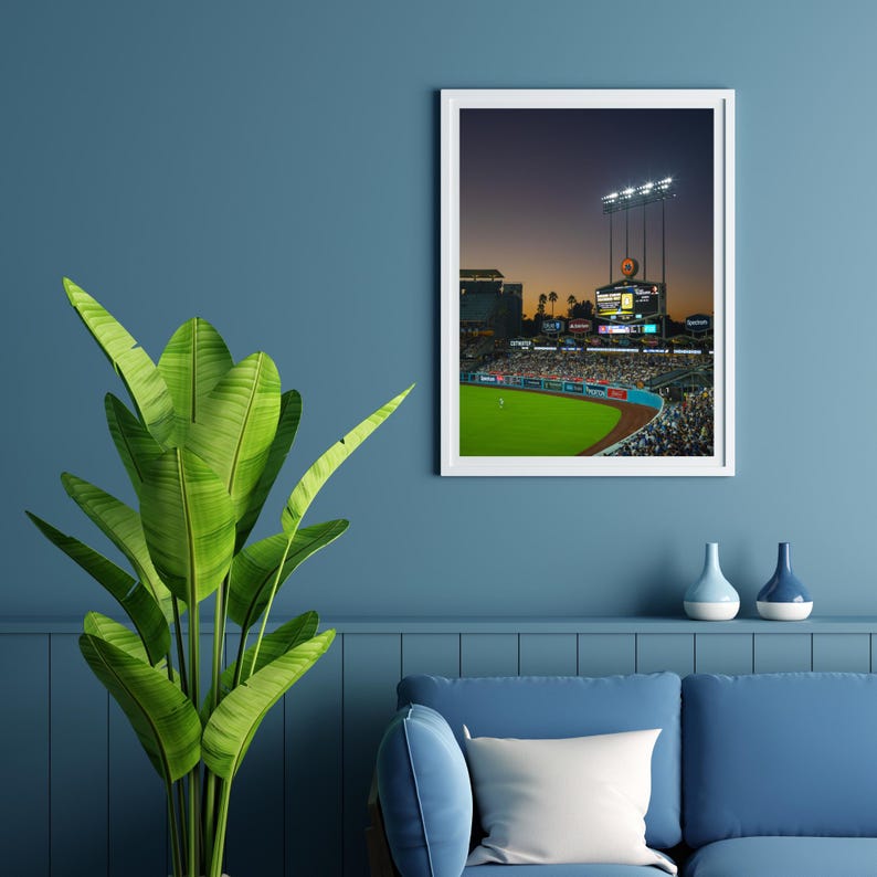 Dodger Stadium at Sunset - Etsy