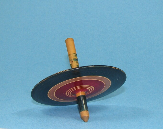 ANTIQUE WOOD SPINNING TOP TOY - Etsy