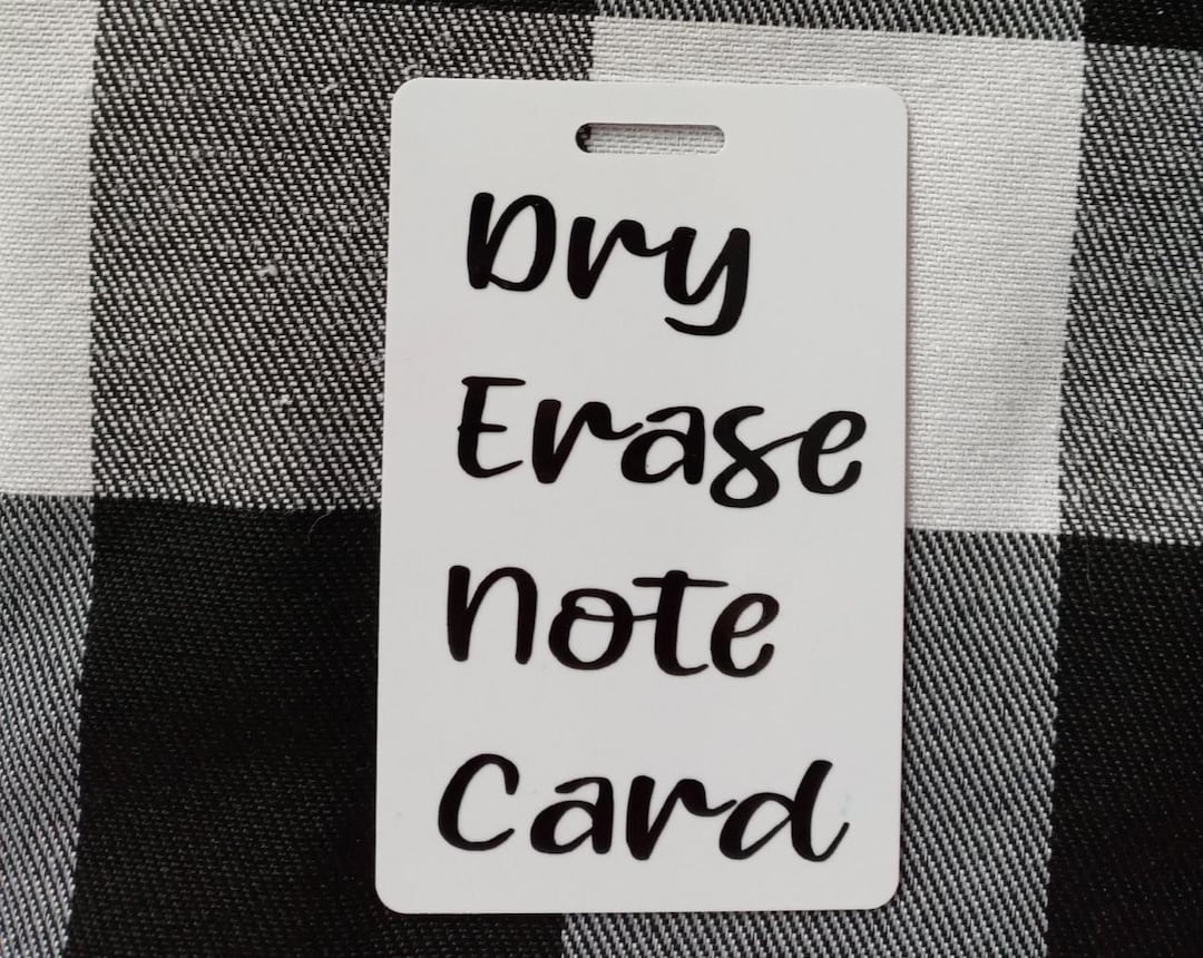 Reusable Wipe Clean Dry Erase Card Badge Reel Accessories - Etsy