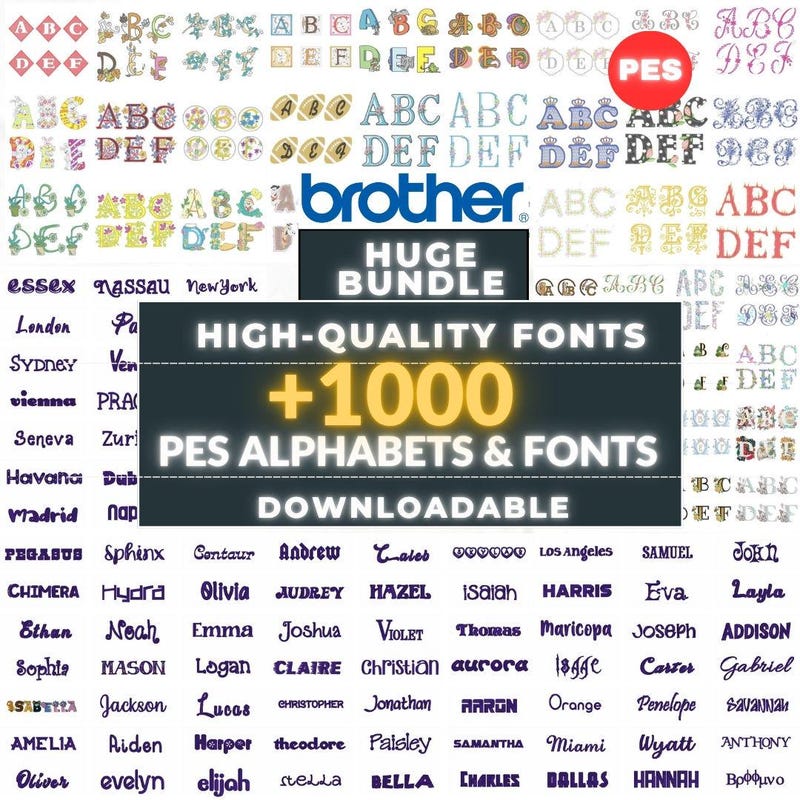 Embroidery Alphabet - Etsy