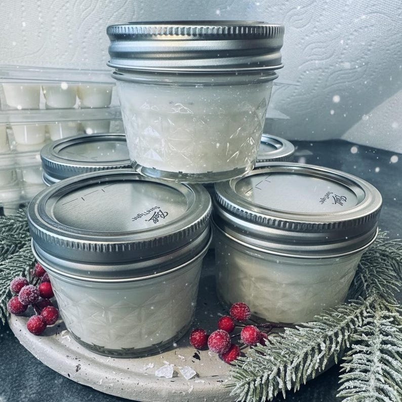 Winter's Breeze Soy Candle, Clove & Menthol, Enchanted Mason Jar - Etsy