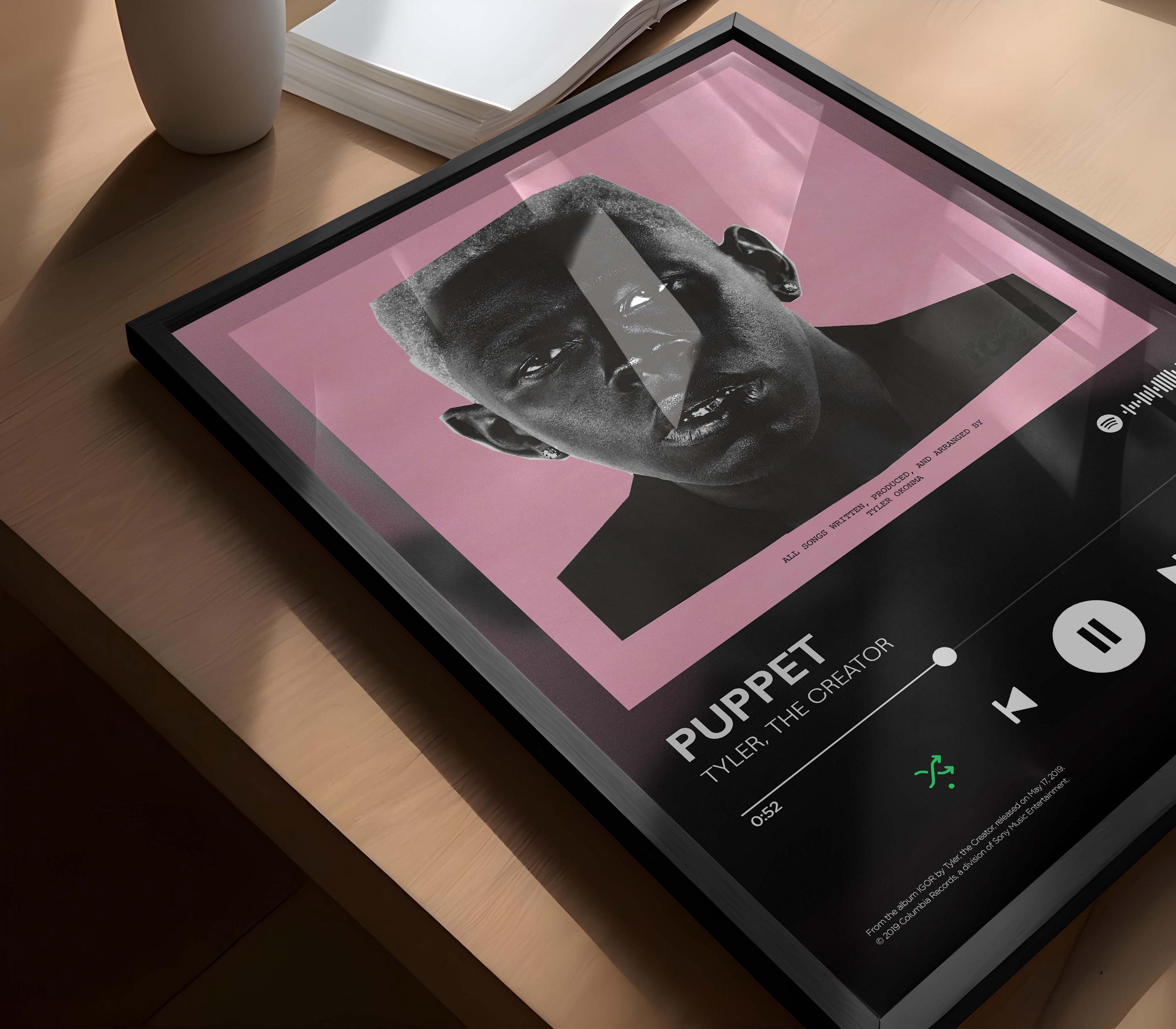 Personalized Spotify Song Poster | Custom White Digital Spotify Song ...