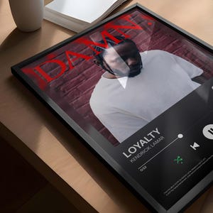 Personalized Spotify Song Poster | Custom White Digital Spotify Song ...