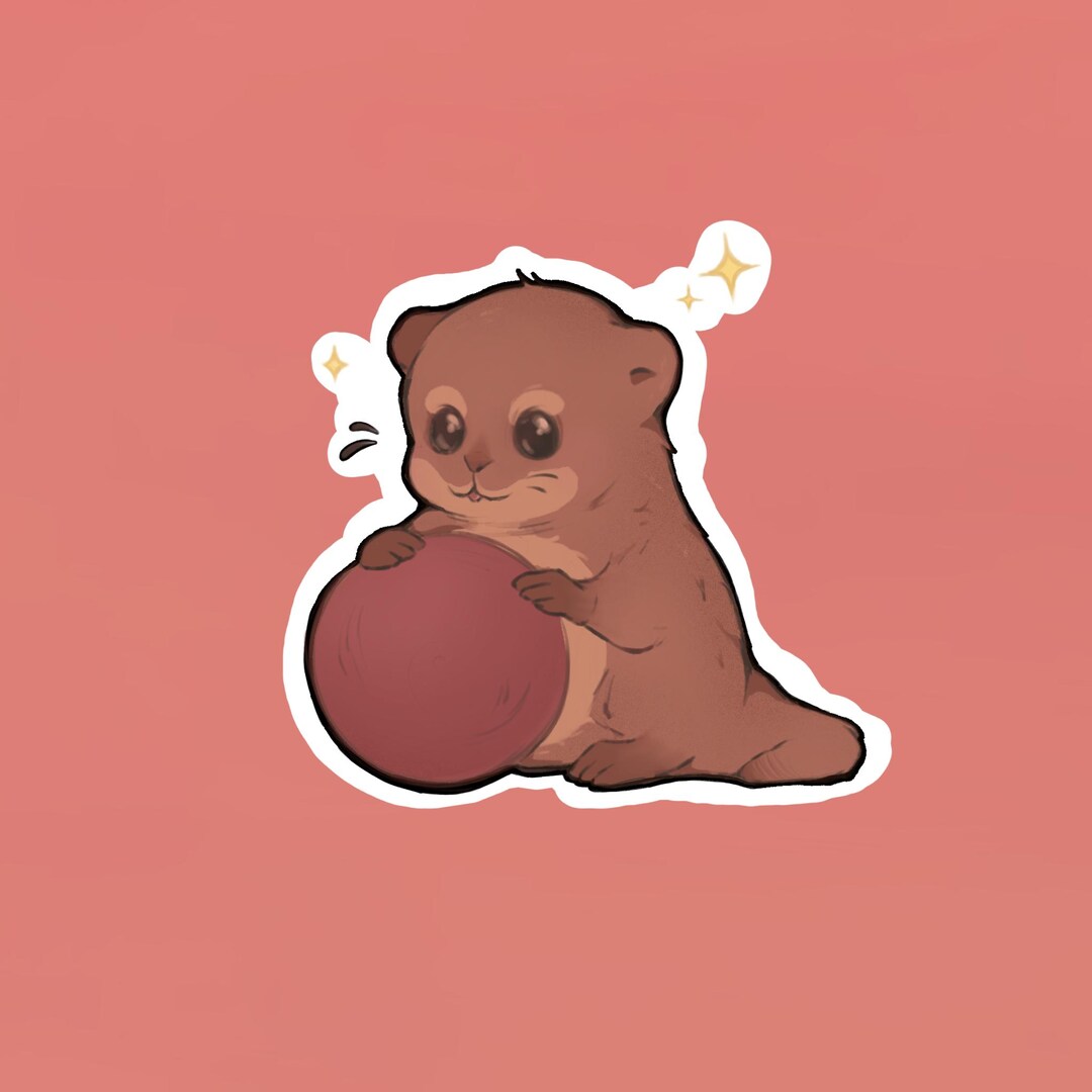 Otter Kiss-cut Vinyl Decals, Original Design, Adorable Animal Stickers ...