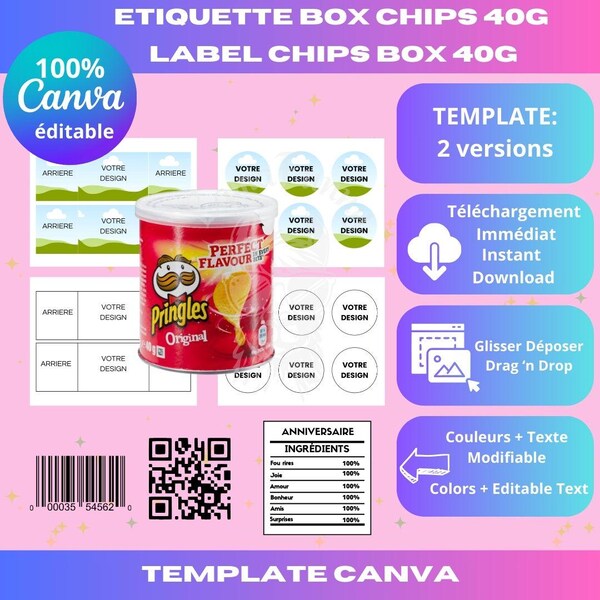 Free Pringle Template - Etsy