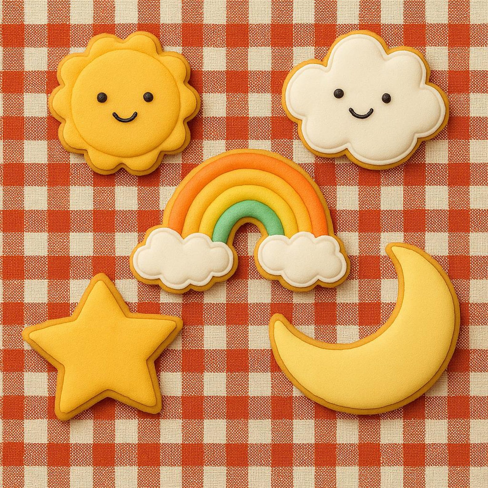 Adorable Rainbow and Weather Theme Cookies - Decorated Sugar Cookies ...
