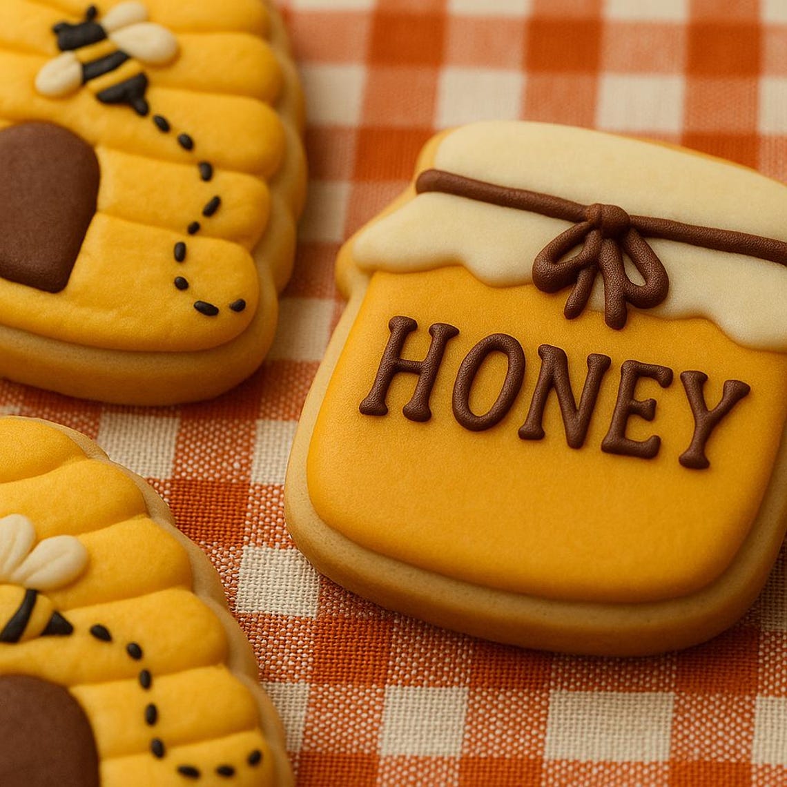Honey Bee Sugar Cookies – Beehive and Jar Decorated Cookies for Bee ...