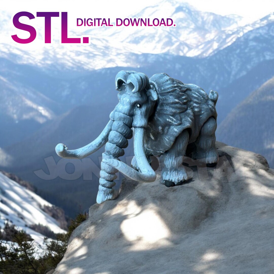Flexi Factory Mammoth, STL Files, Cute Animal Toy, Digital Download - Etsy