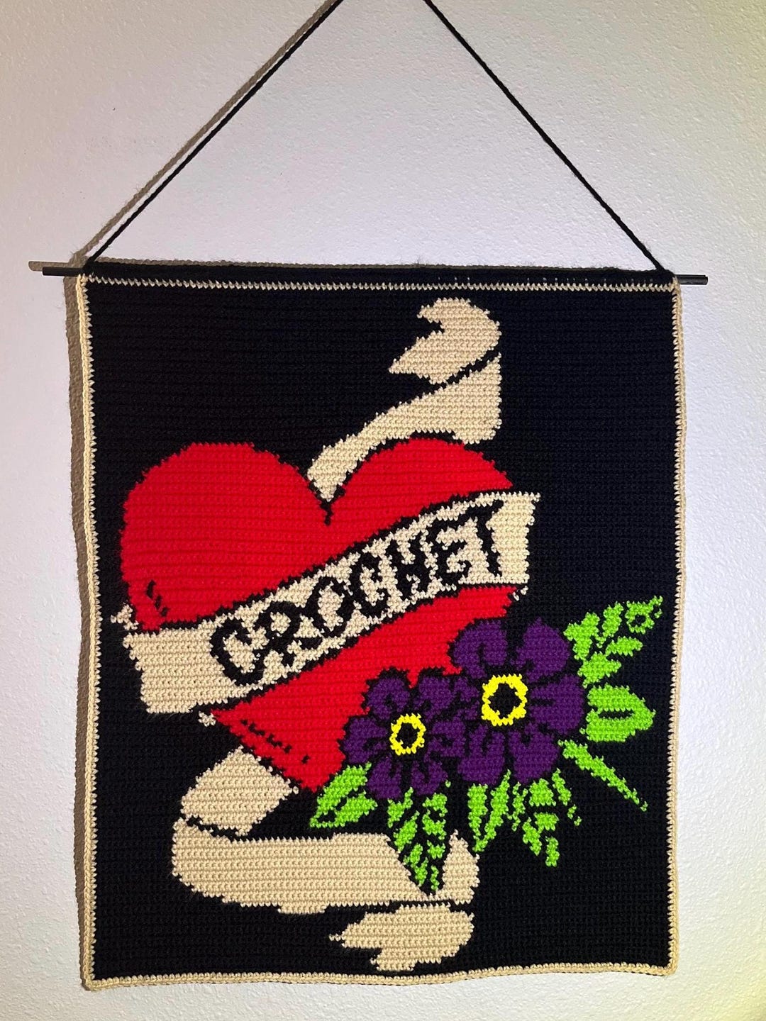 Flash Tattoo Tapestry Crochet Pattern - Etsy