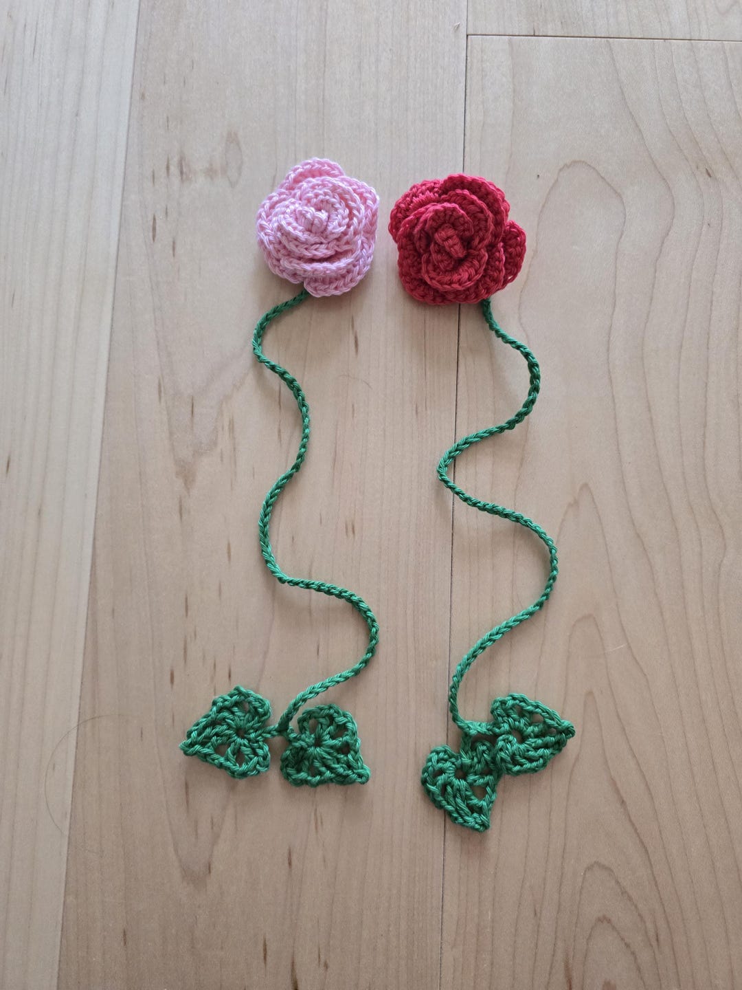 Stunning Crochet Rose Bookmark - Etsy