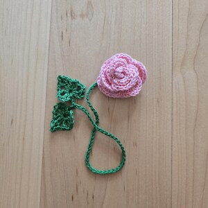 Stunning Crochet Rose Bookmark - Etsy