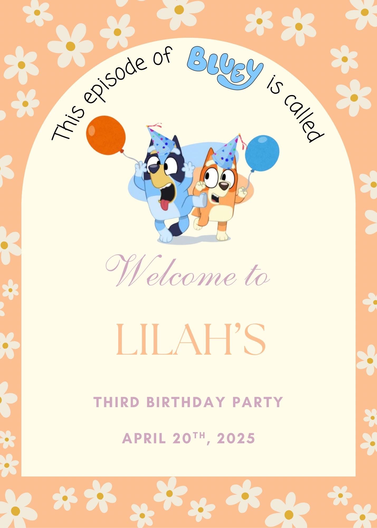 Bluey Birthday Collection Digital Files - Etsy