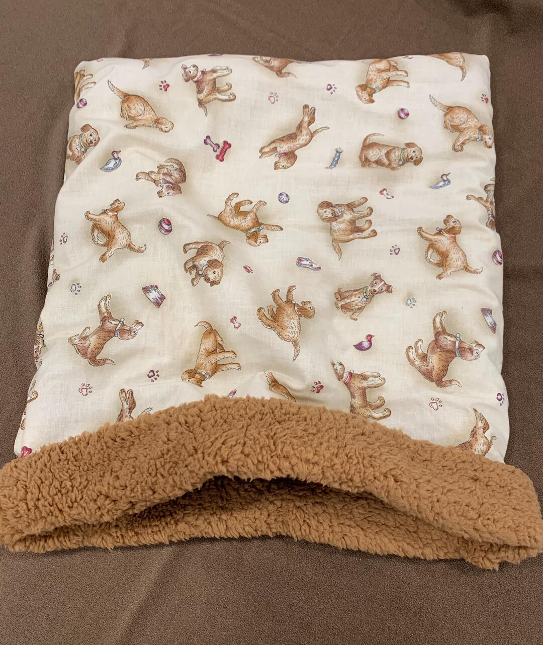 Dog Snuggle Sack Dog Sleeping Bag Burrow Bag CAVE BED Medium 17wide X ...