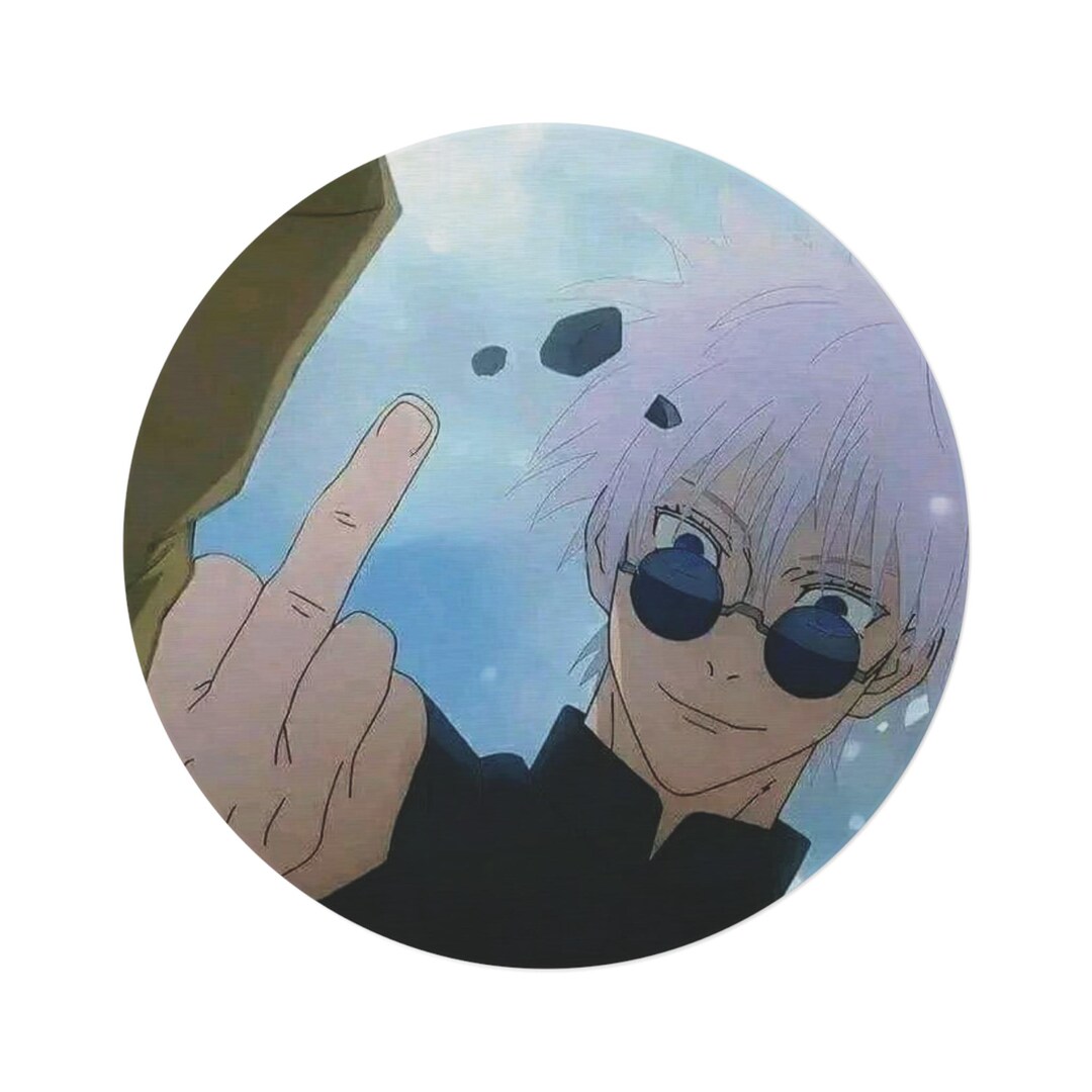 Gojo Satoru Giving the Bird, Jujutsu Kaisen, Funny Meme, Gag Gift, Gift ...