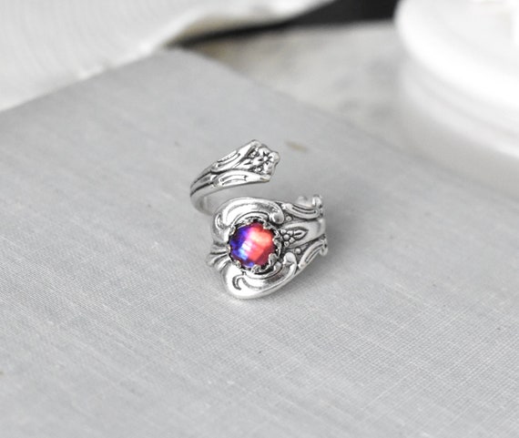 Dragons breath mexican fire opal ring store