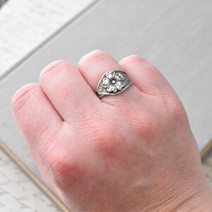 Flower Spoon Ring - Etsy