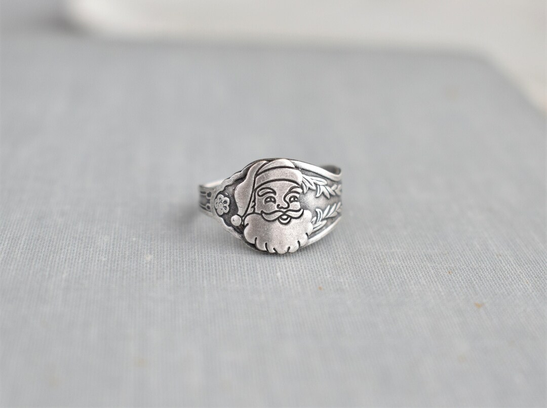 Santa Spoon Ring. Christmas Ring - Etsy