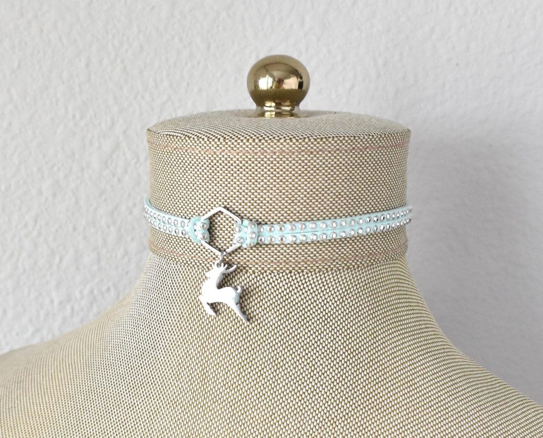 Reindeer Christmas Choker. Stainless Steel - Etsy