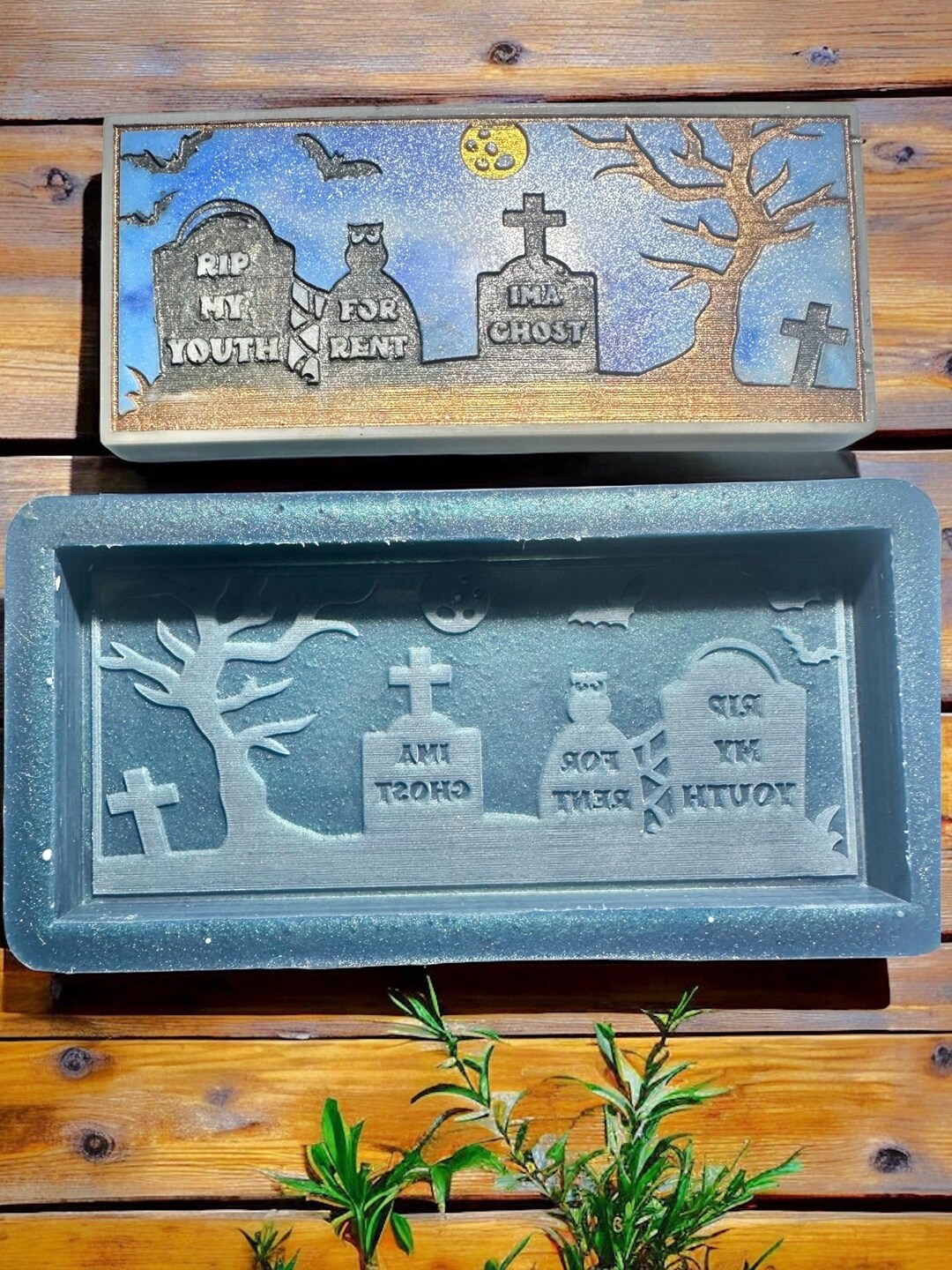 RIP My Youth Graveyard Silicone Mold: Wax Melts, Snap Bars, Crafts ...