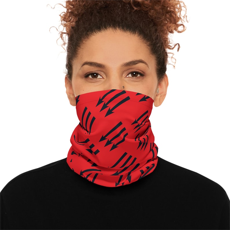 Three Arrows Anti-fascist Symbol Lightweight Neck Gaiter | Red - Etsy