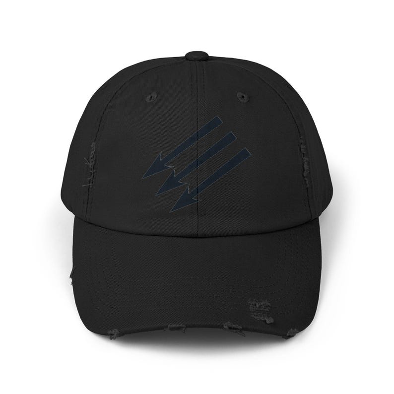 Three Arrows Anti-fascist Symbol Distressed Cap | Several Colors ...