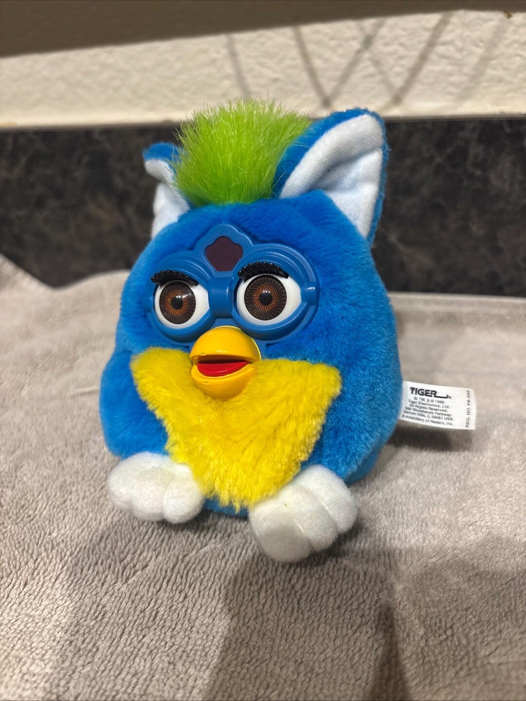 1999 Tiger Hasbro Talking Furby Buddies Blue Green Yellow WORKS - Etsy
