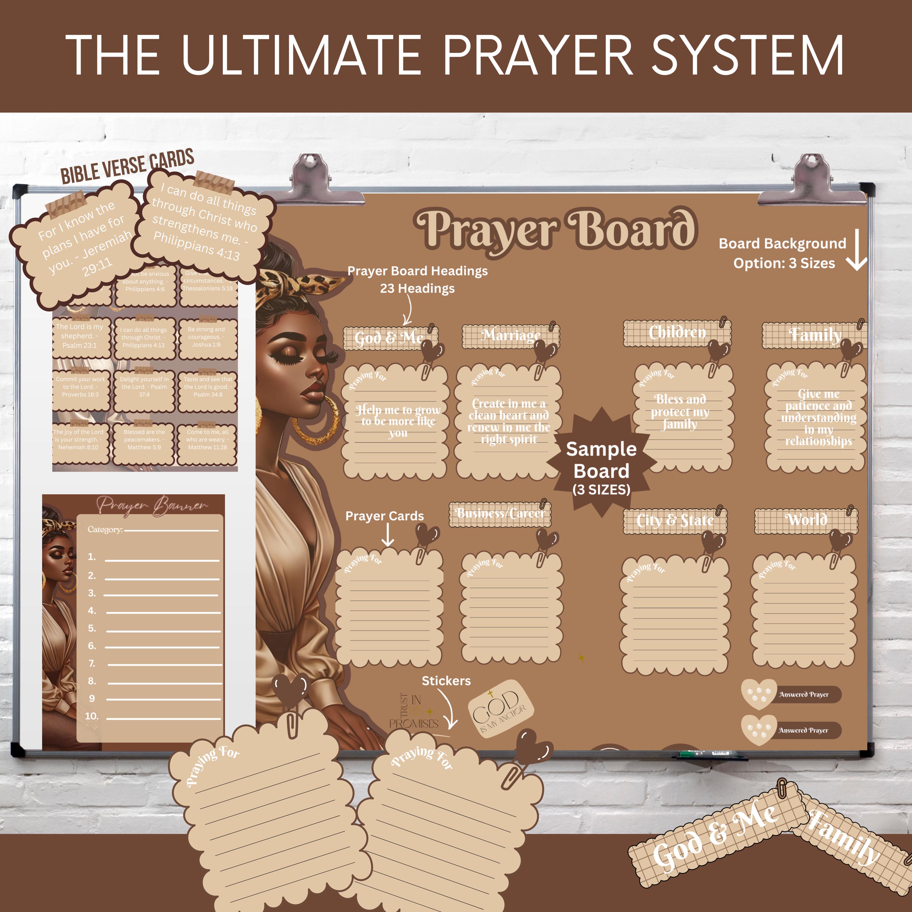 2026 Mega Prayer Room Board Bundle, Memory Verse, Wall Art, Bible Study ...